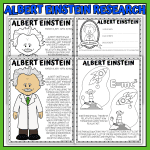 Albert Einstein Worksheets – Printable Biography & Coloring