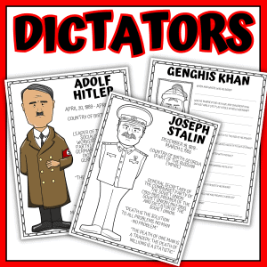 Dictators Unit Study Bundle