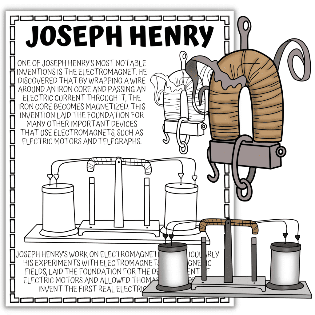 Joseph Henry Worksheet for Kids