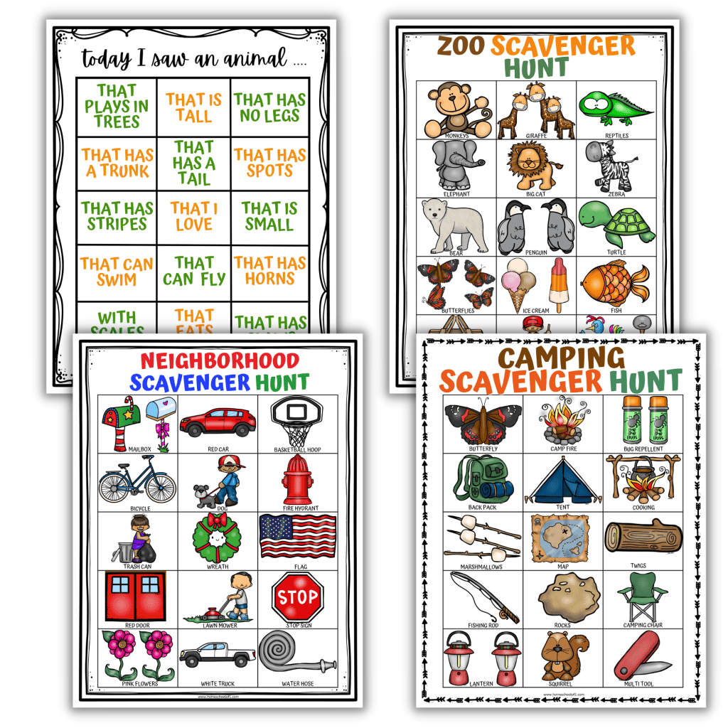Summer Scavenger Hunt Printable Bundle