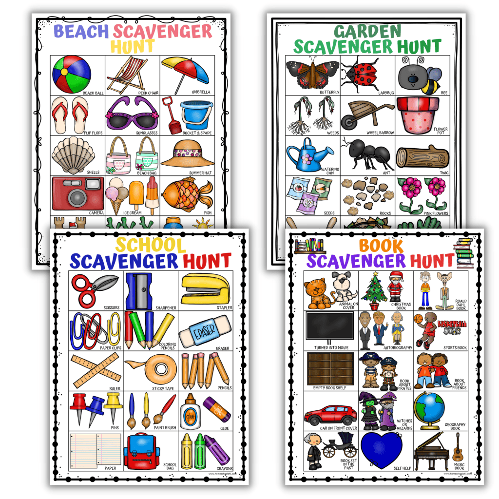 Summer Scavenger Hunt Printable Bundle