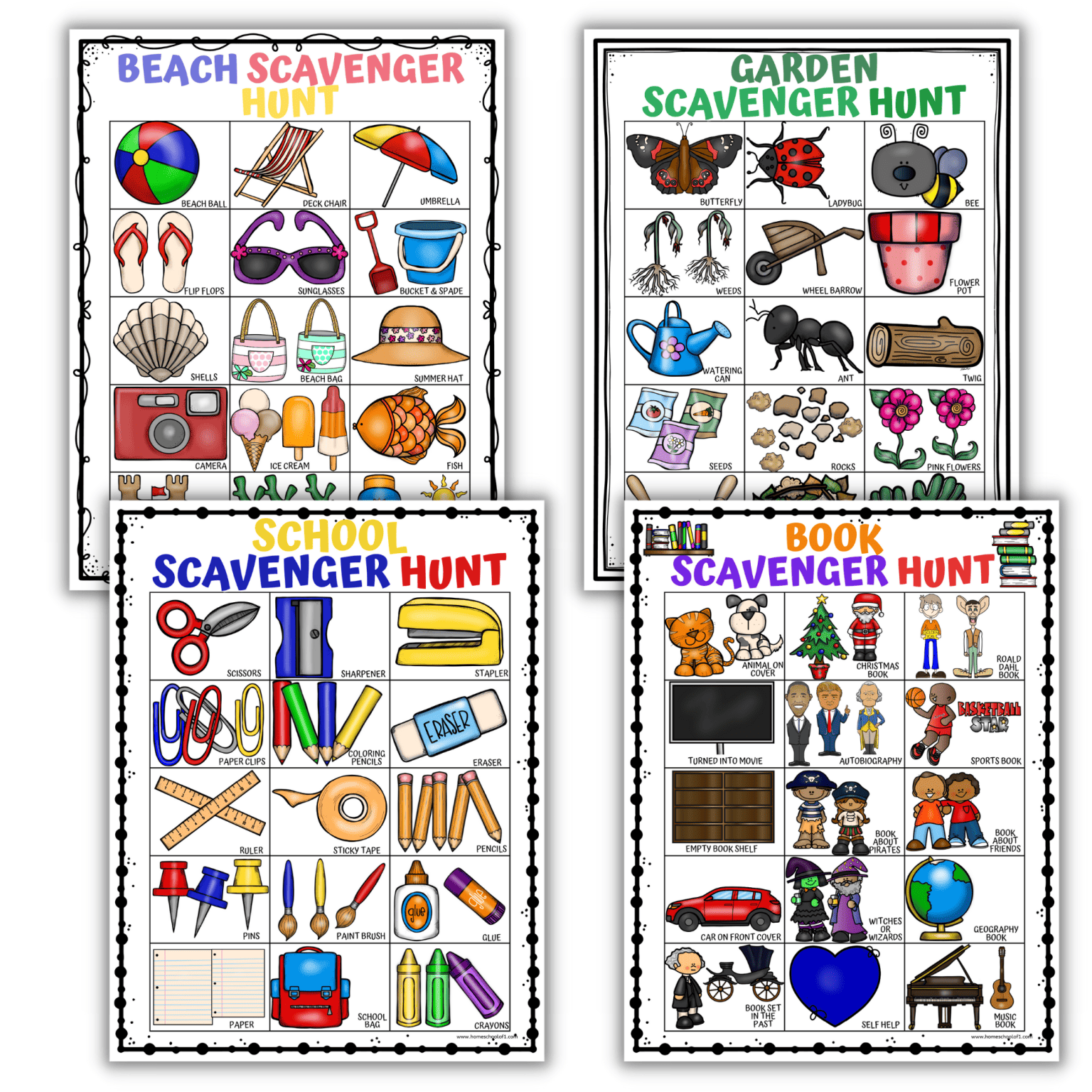 Summer Scavenger Hunt Printable Bundle