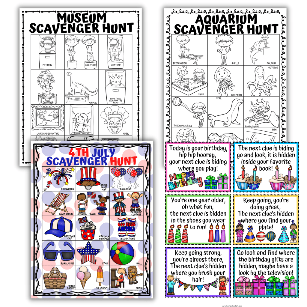 Summer Scavenger Hunt Printable Bundle