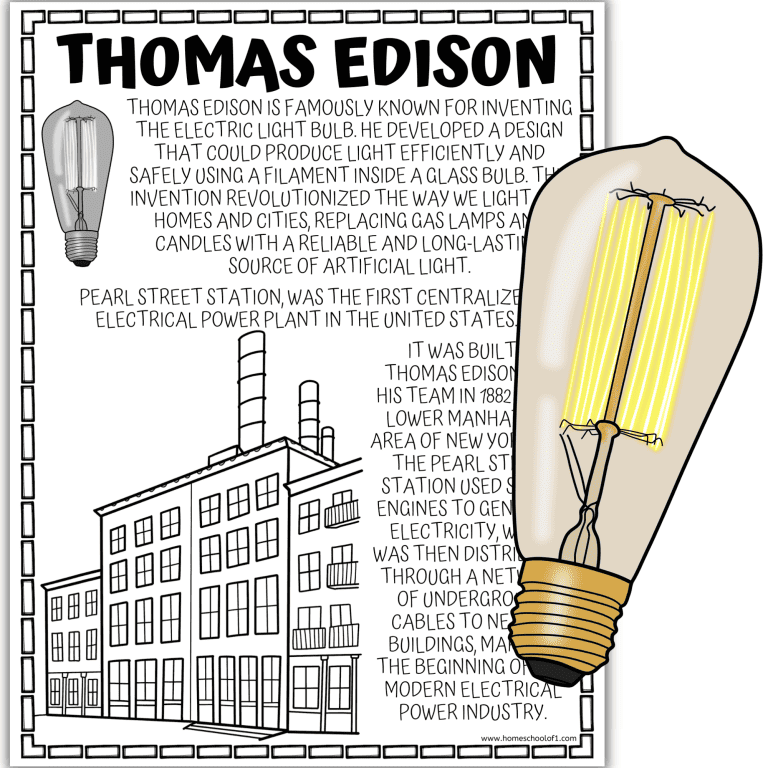Thomas Edison Worksheet