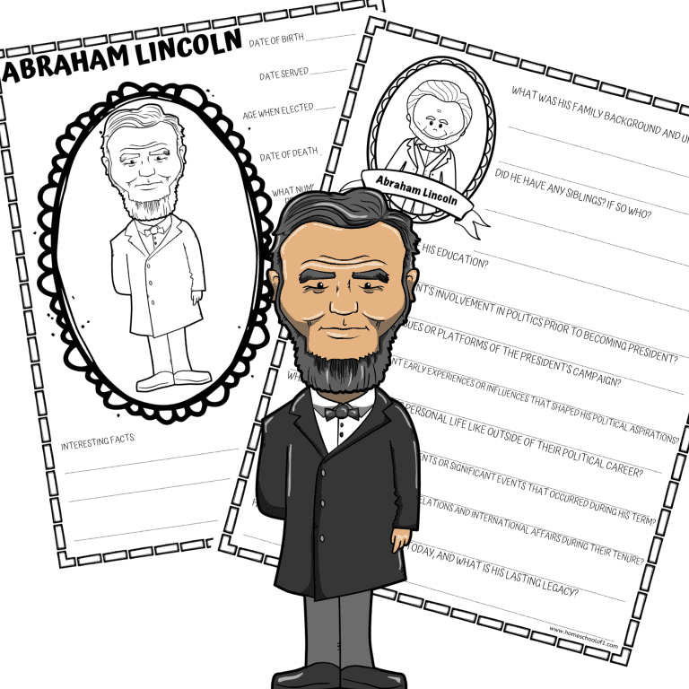 Abraham Lincoln Research Project & Timeline Worksheet
