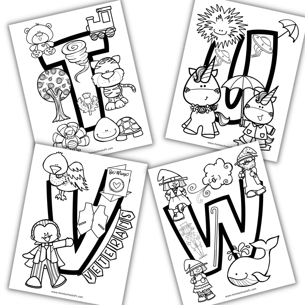 26 Alphabet Coloring Pages Have Fun Learning Letters From A Z 26 Alphabet Coloring Pages Have Fun Learning Letters From A Z