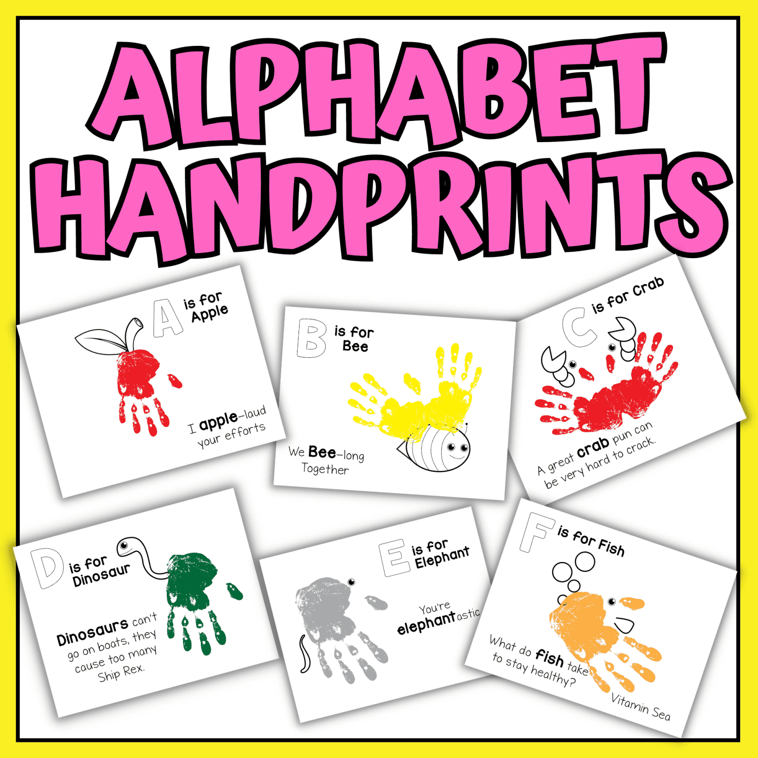 Alphabet Handprint Bundle