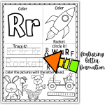 Space Alphabet Worksheets – Letter Practice with a Space Theme