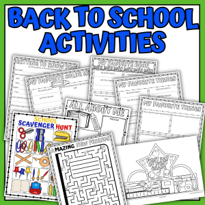 First Day of School Activities Bundle