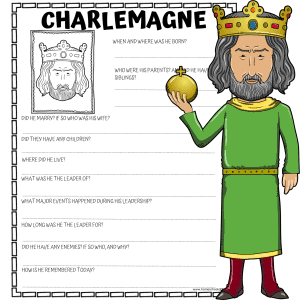 Charlemagne Worksheets and Research Project