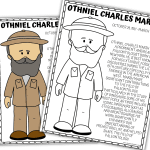 Othniel Charles Marsh Worksheet (Paleontologist - Poster & Research)