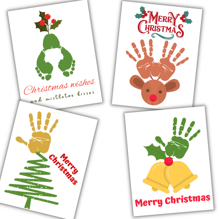 Christmas Handprint Templates – Printable Holiday Crafts for Kids