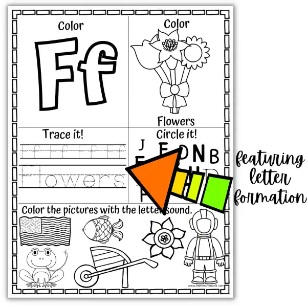 Easter Alphabet Worksheets for Preschool & Kindergarten