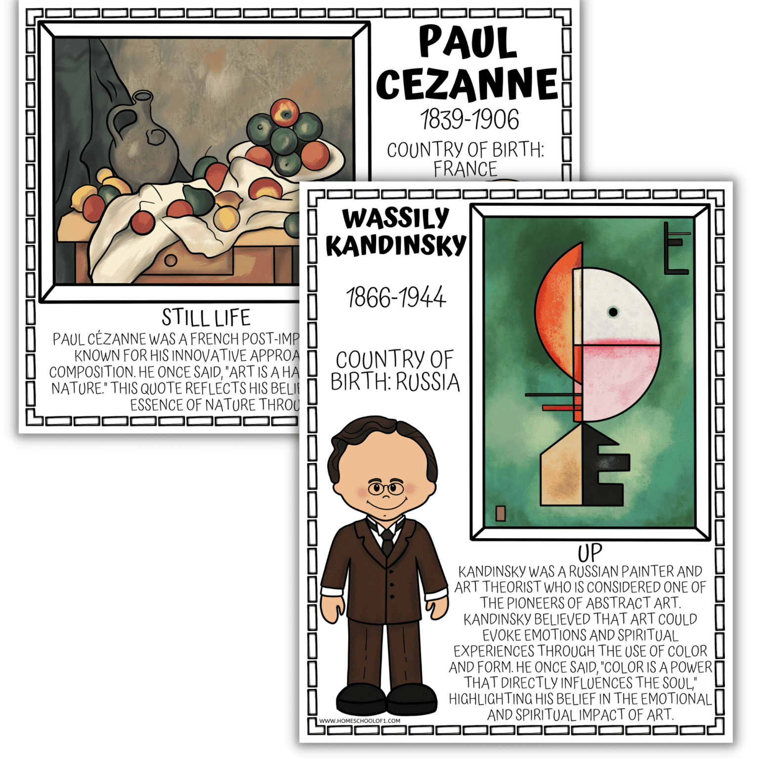 Famous Artists Posters for Kids