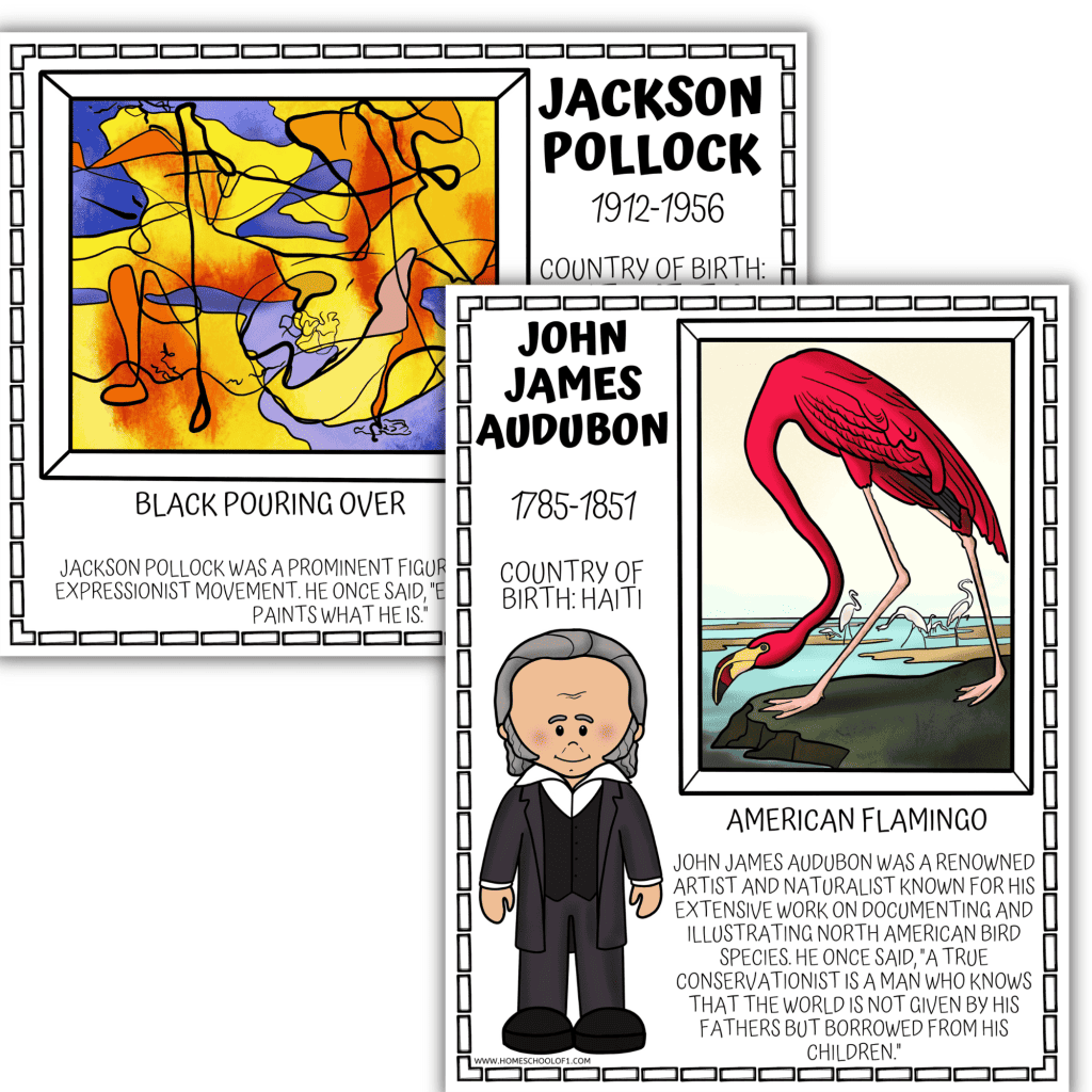 Famous Artists Posters for Kids