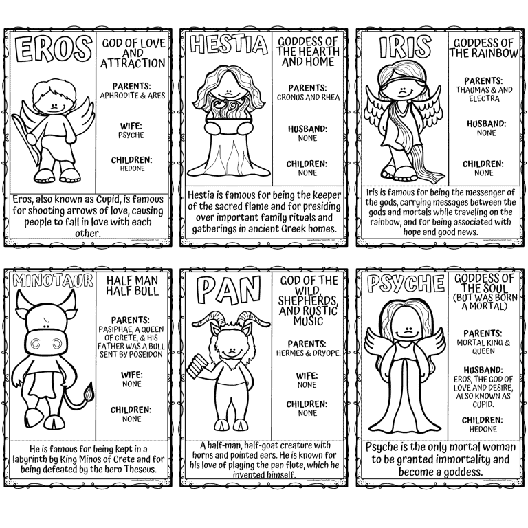 Greek Mythology Coloring Pages