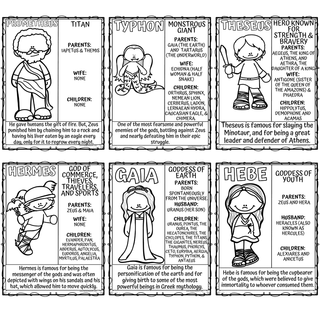 Greek Mythology Coloring Pages