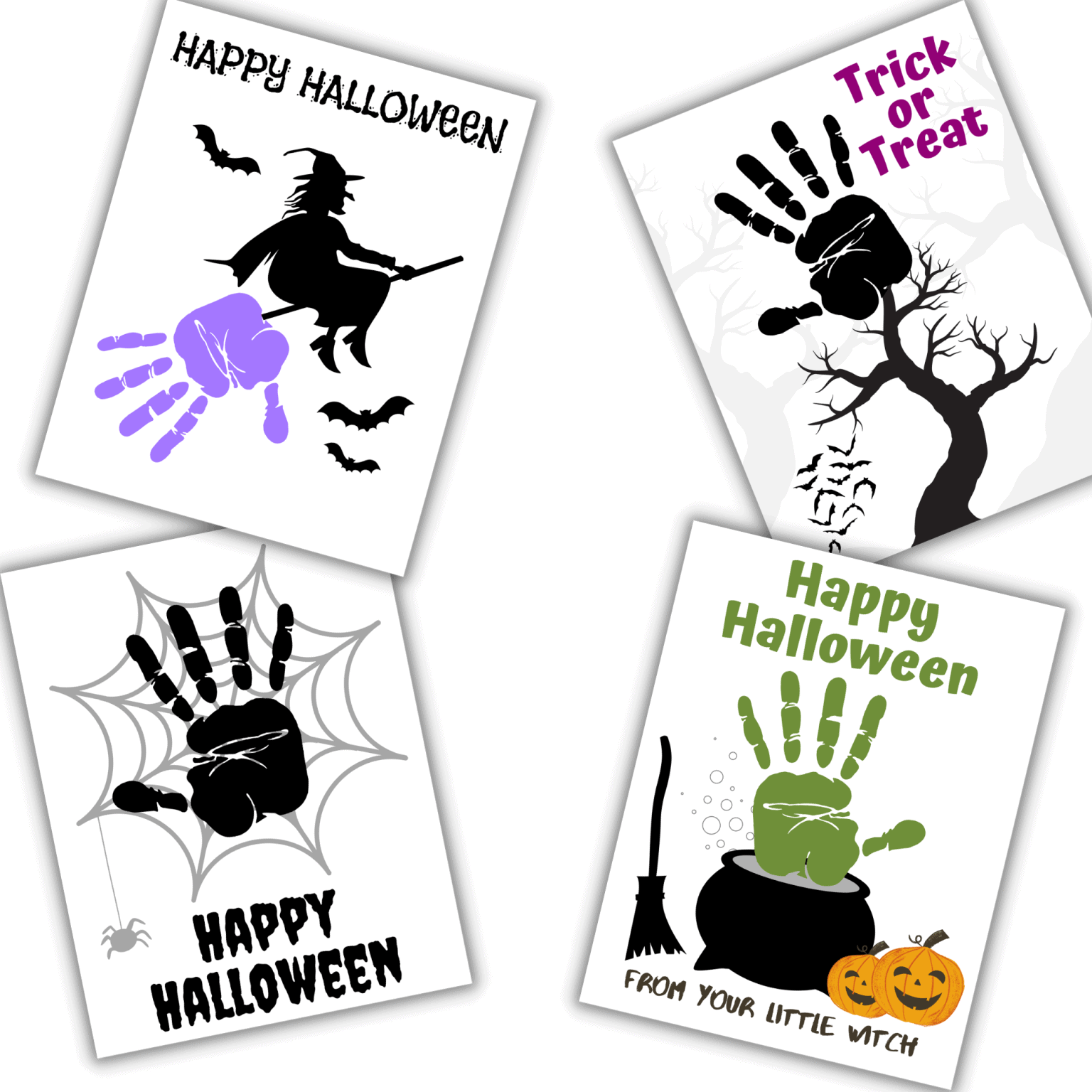 Halloween Handprint Templates – Spooky Craft Fun for Kids