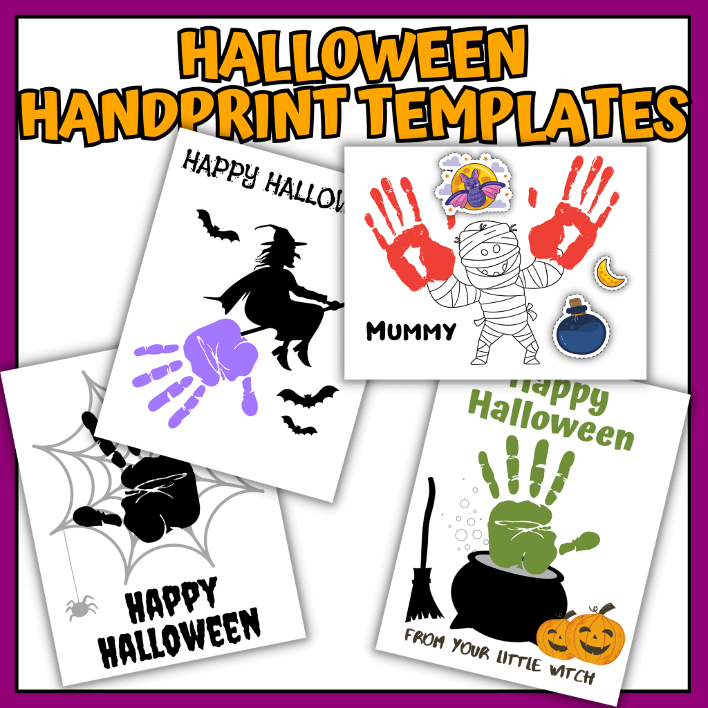 Halloween Handprint Templates – Spooky Craft Fun for Kids