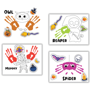 Halloween Handprint Templates – Spooky Craft Fun for Kids