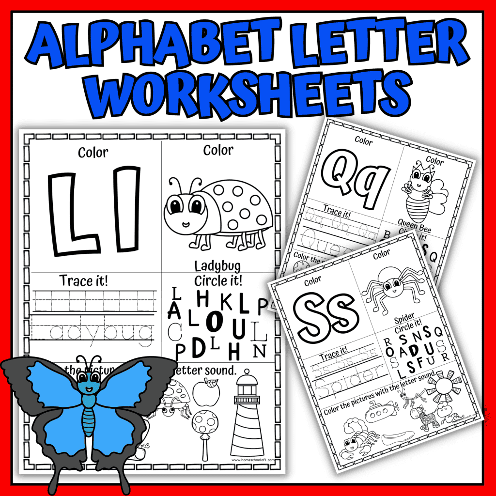Insect Alphabet Worksheets