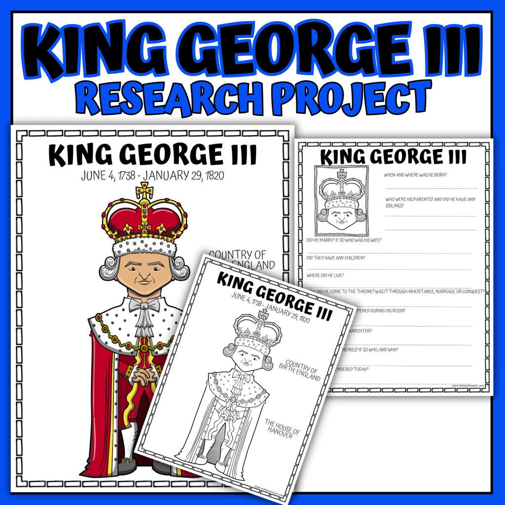 King George III Worksheet