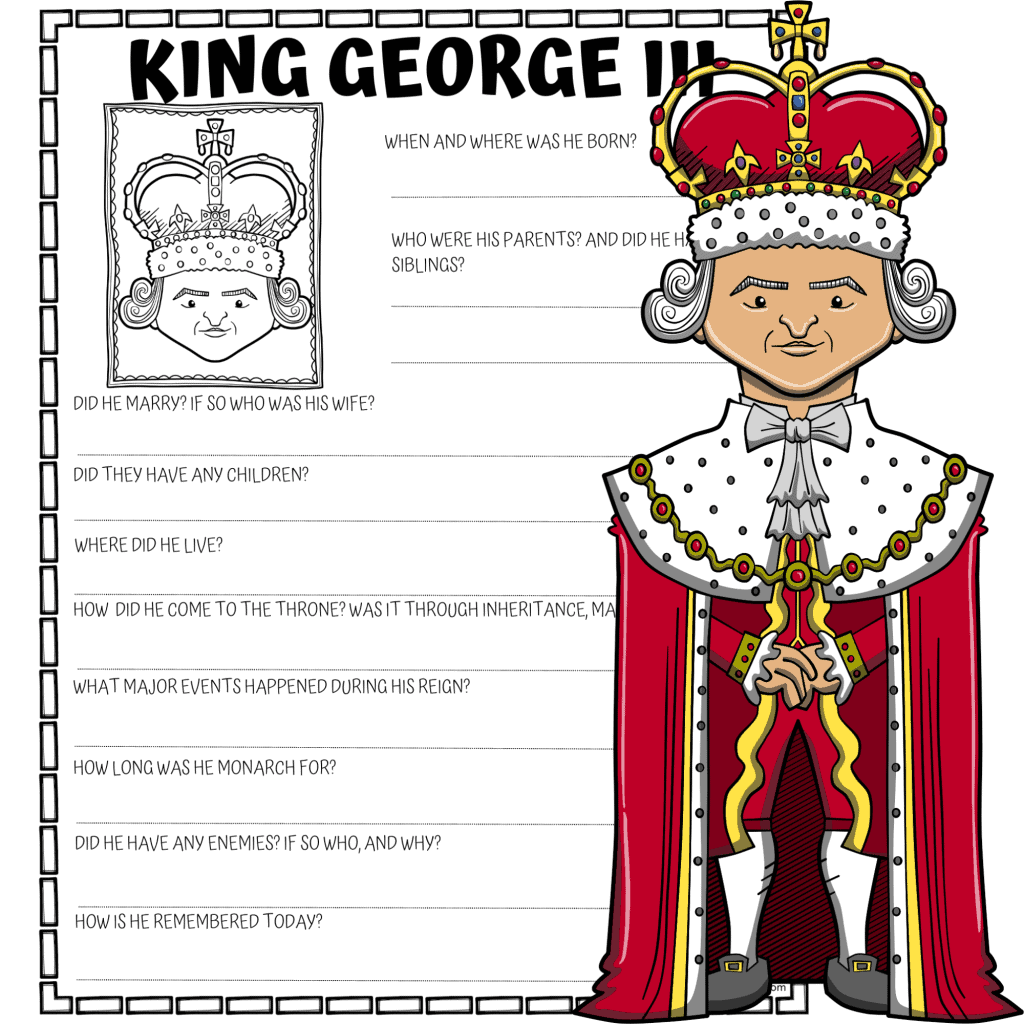 King George III Worksheet