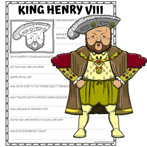 Kings and Queens of England Worksheets (7 Monarchs)