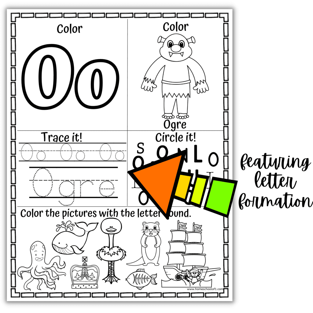 Magical Kingdom Alphabet Worksheets