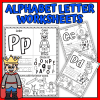 Magical Kingdom Alphabet Worksheets