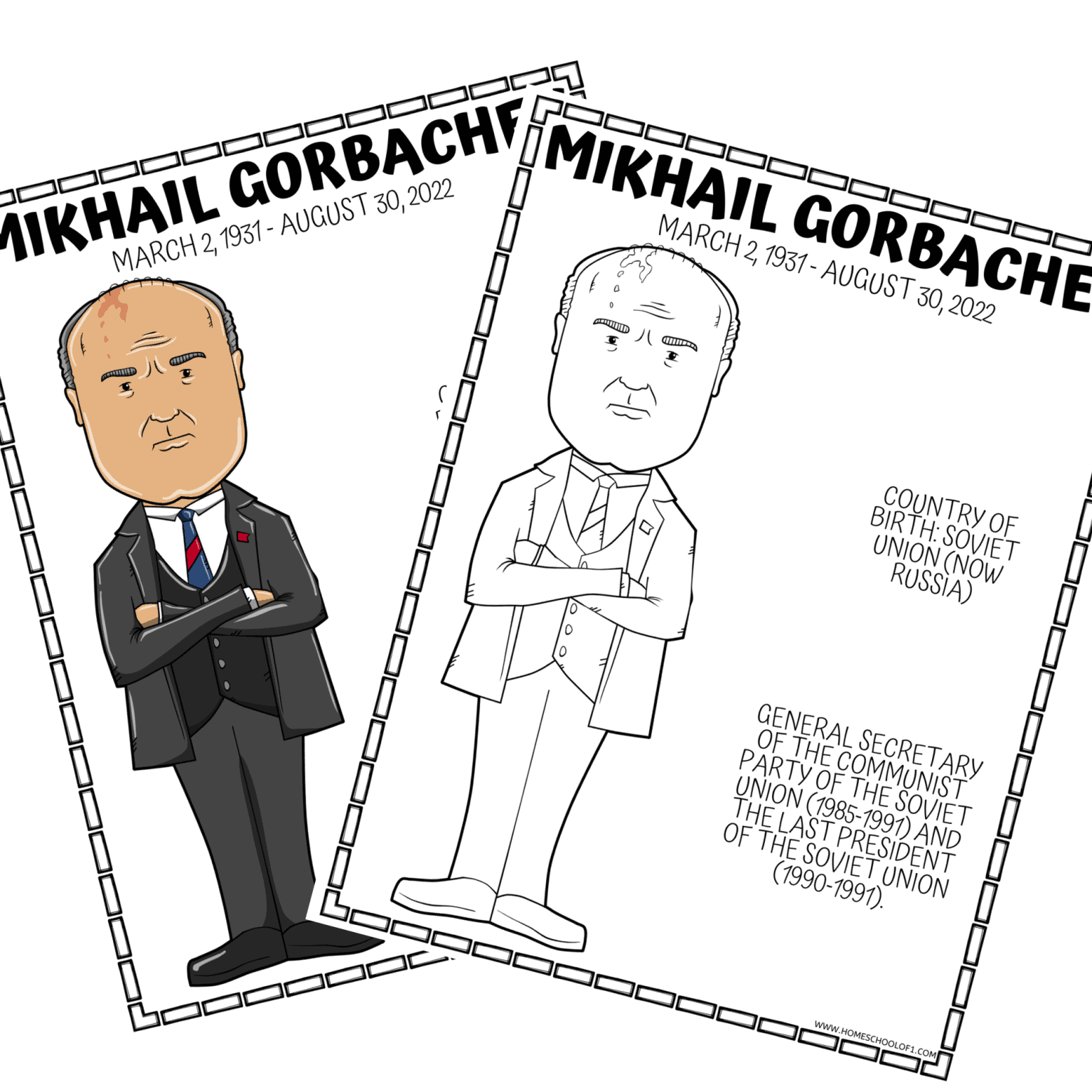 Mikhail Gorbachev Worksheet – Printable Research Activity