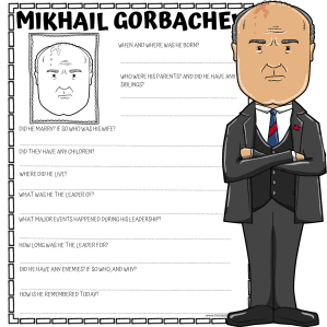 Mikhail Gorbachev Worksheet – Printable Research Activity