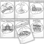 7 Wonders of the World Worksheets (Ancient & Modern for Kids)