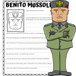 Benito Mussolini Worksheets