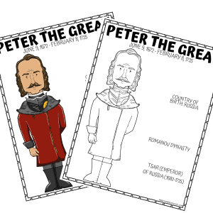 Peter the Great Worksheet for Kids