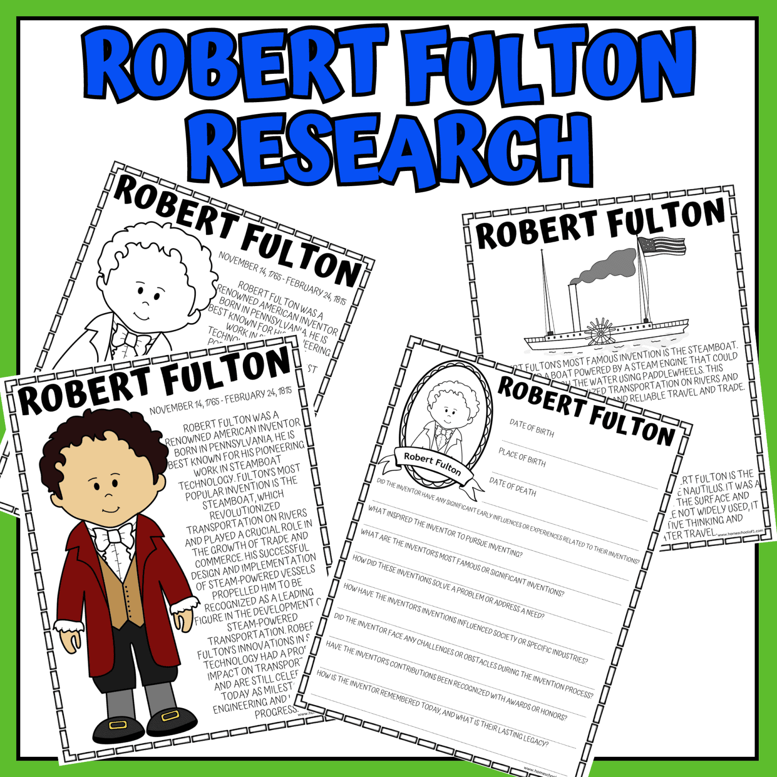 Robert Fulton Unit Study
