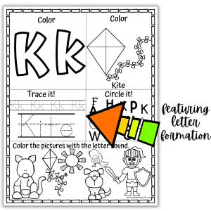 Spring Alphabet Worksheets for Preschool & Kindergarten