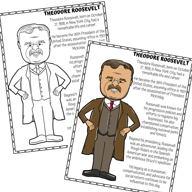 Theodore Roosevelt Unit Study - Homeschool of 1 Shop