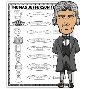 Thomas Jefferson Worksheets – Printable Unit Study for Kids