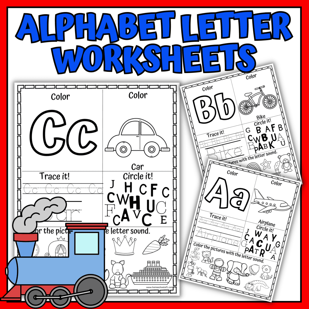 Transport Alphabet Letter Worksheets