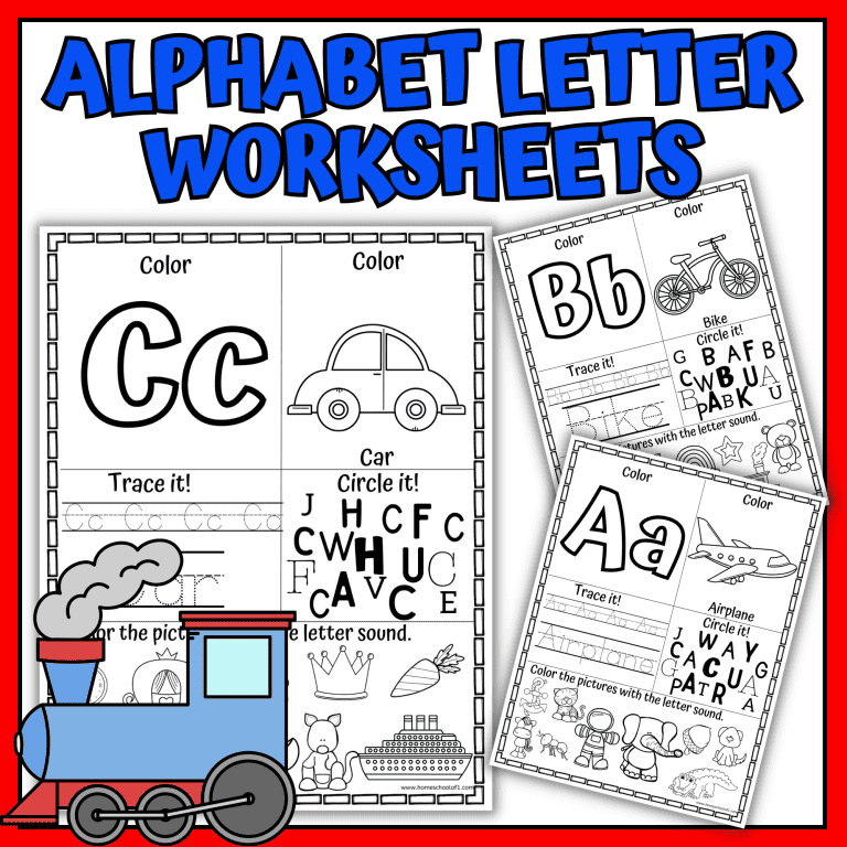 Transport Alphabet Letter Worksheets