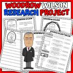 Woodrow Wilson Worksheets – Research, Timeline & Coloring