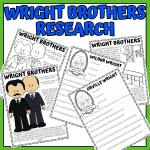 Wright Brothers Worksheet – Printable Research and Coloring