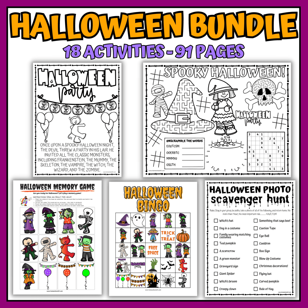 Halloween Activities Bundle