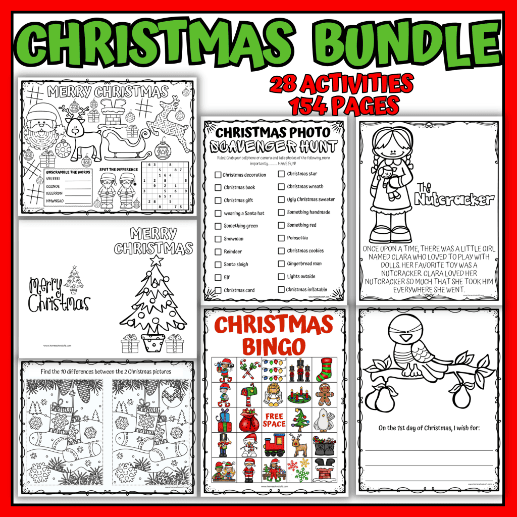 Christmas Around the World Bundle - Posters, Worksheets & Coloring