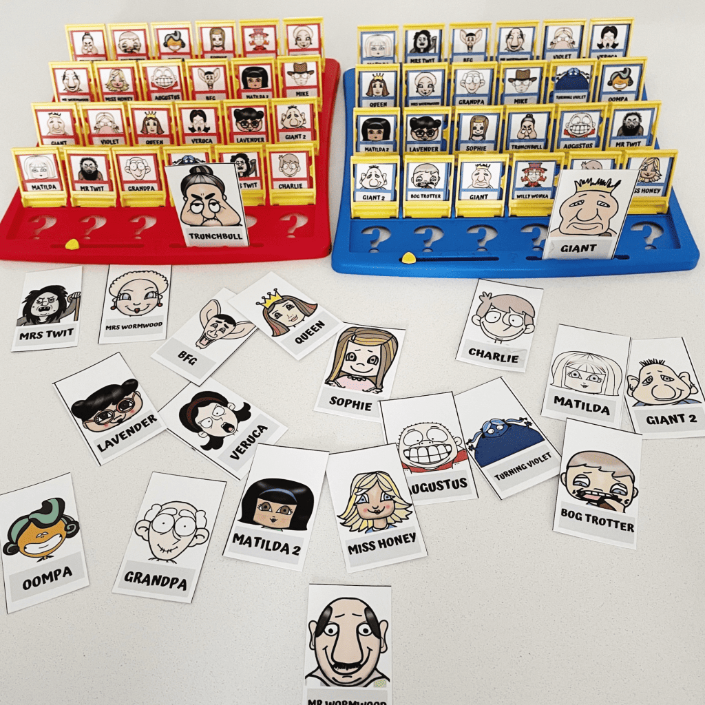 Roald Dahl Guess Who Printable Template