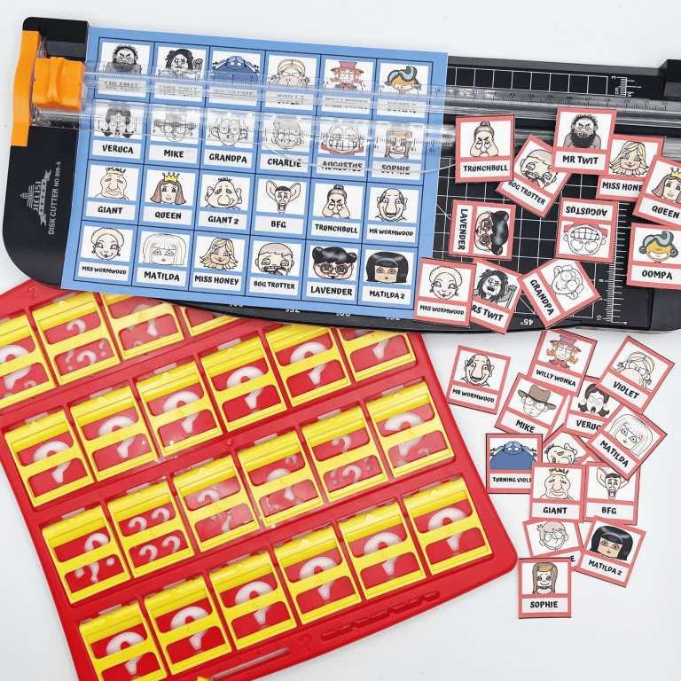 Roald Dahl Guess Who Printable Template
