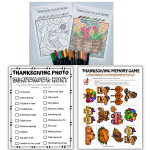 Thanksgiving Activity Kit – Printable Games, Crafts & Worksheets