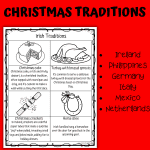 Christmas Around the World Bundle - Posters, Worksheets & Coloring