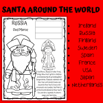 Christmas Around the World Bundle - Posters, Worksheets & Coloring